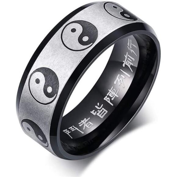 Ring | Accessories | Yin Yang Band Rings For Men Chinese Style Ring Tai ...